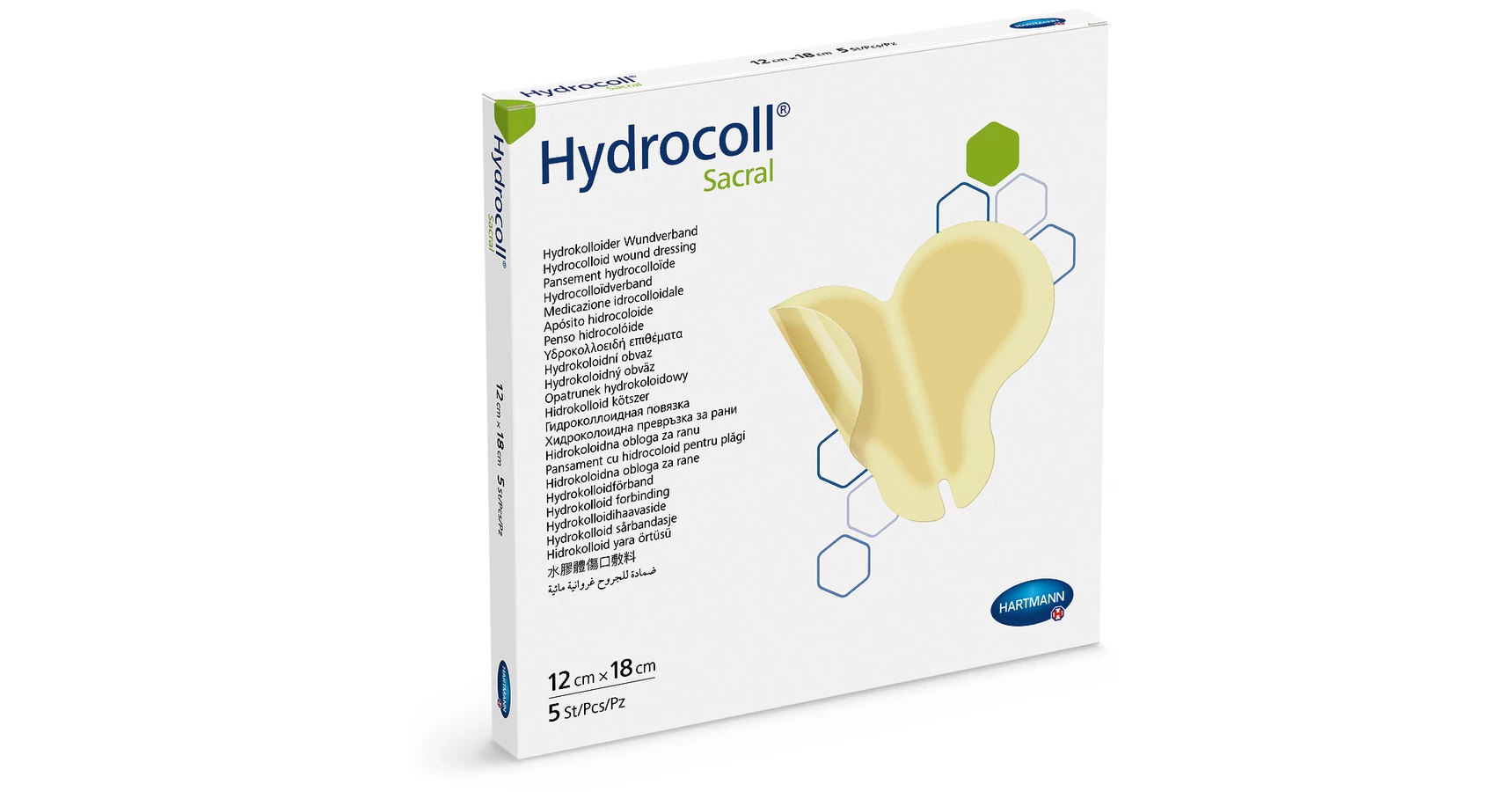 Hydrocoll® sacral hidrokolloid kötszer (12x18 cm; 5 db) - Hucare webáruház