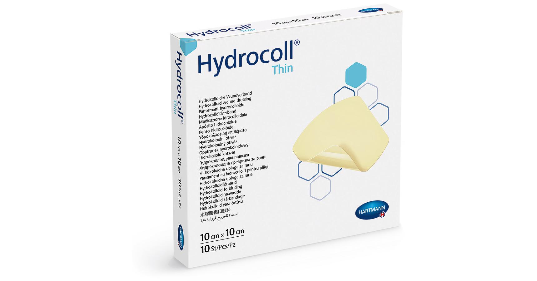 Hydrocoll® thin vékony hidrokolloid kötszer (10x10 cm; 10 db) - Hucare ...